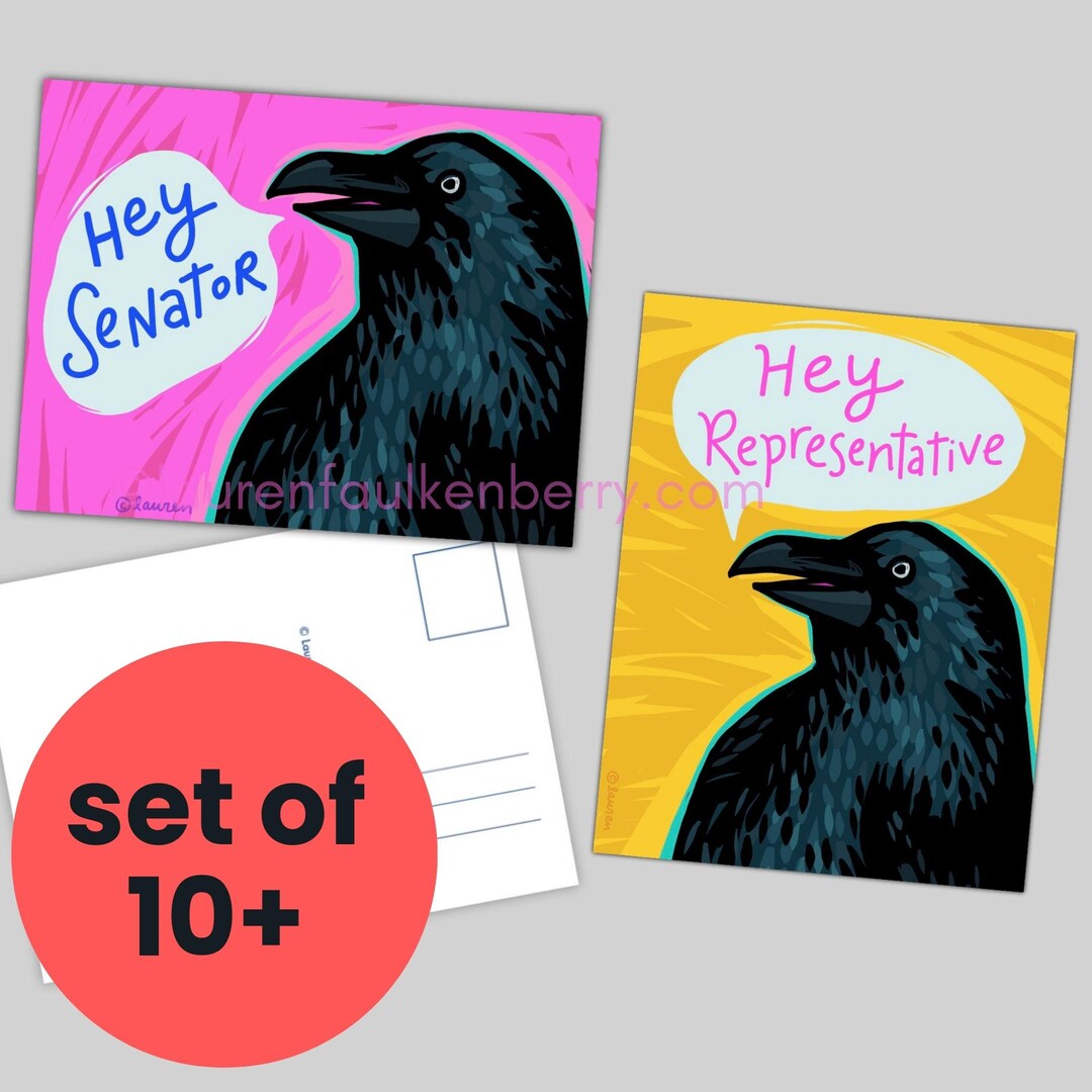 Send a Raven Postcard, Political Cards for Congress and Senate, Contact ...