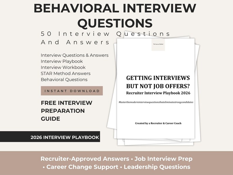 Behavioral Interview Questions STAR Method Answers Job Interview ...