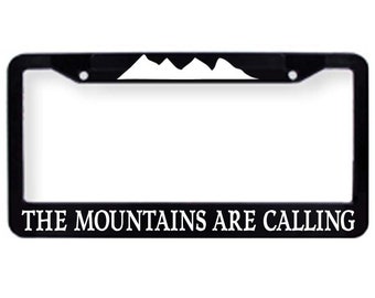 The Mountains Are Calling License Plate Frame License Plate mts02 ...