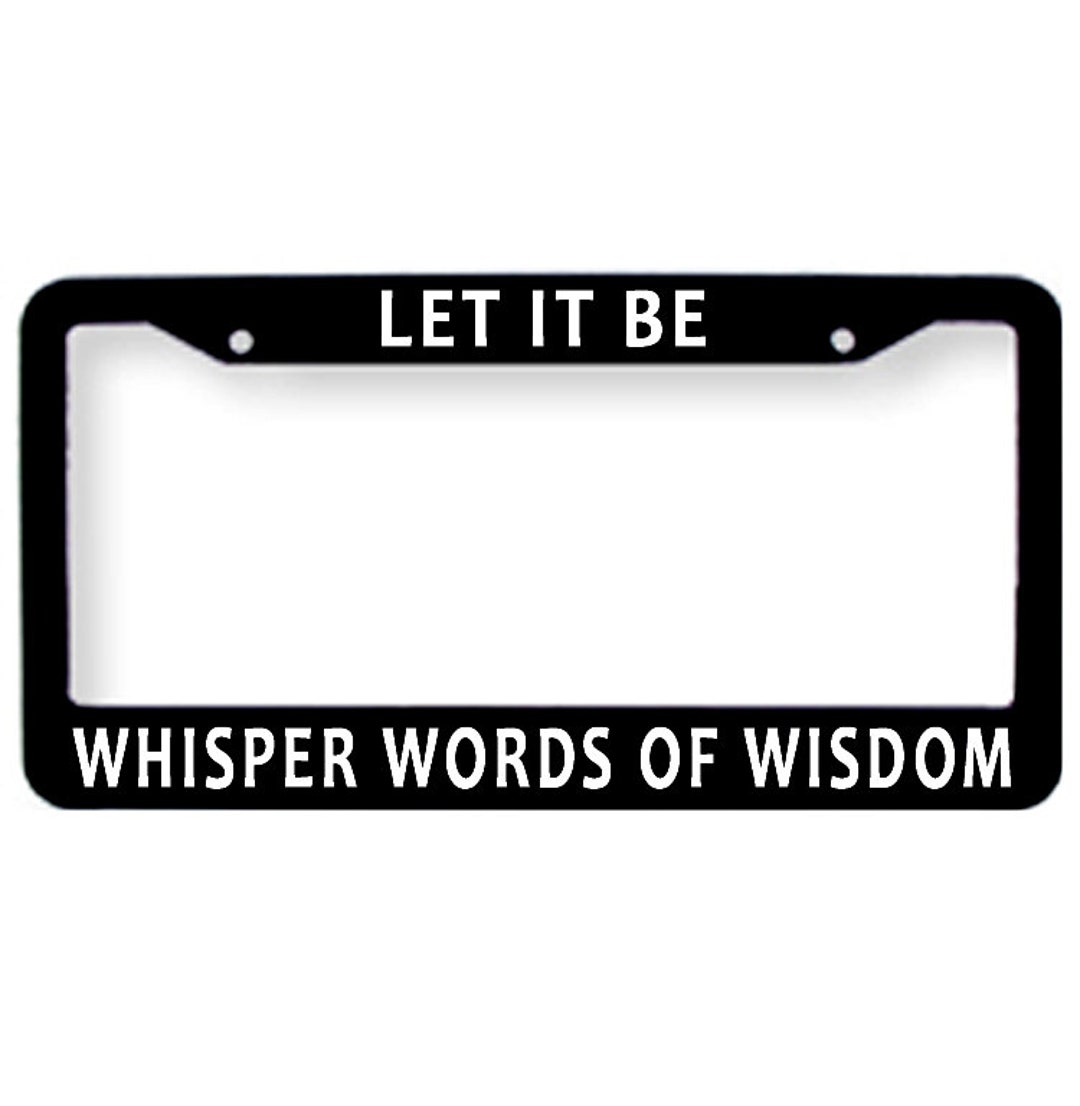 Beatles - Let It Be License Plate Tag Frame Cover - Etsy