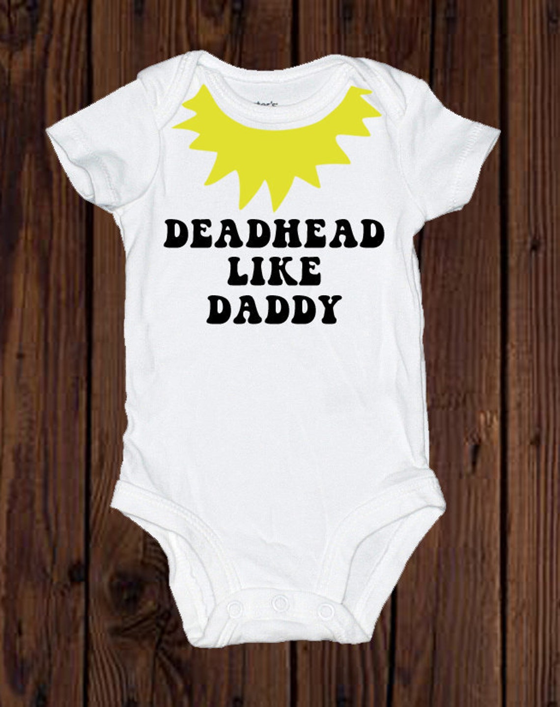 Grateful Dead Inspired Dancing Bear Deadhead Like Daddy Baby Bodysuit ...