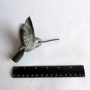 Paper Machè Sculpture and Figurines Hanging Bird Ornament Hummingbird ...