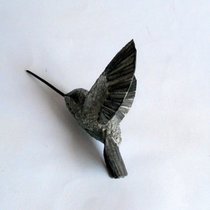 Paper Machè Sculpture and Figurines Hanging Bird Ornament Hummingbird ...