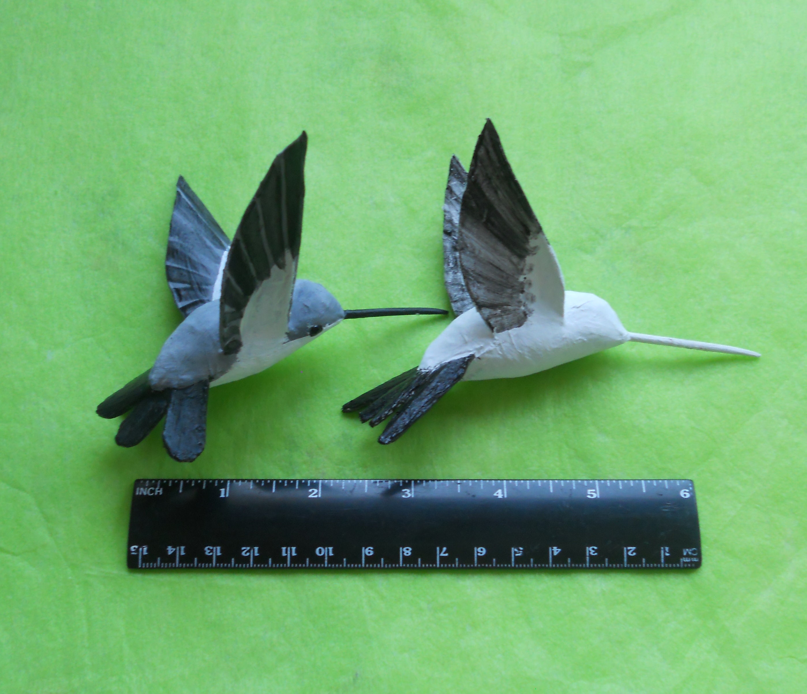 Paper Mache Hummingbird Art Hanging Birds Decoration - Etsy