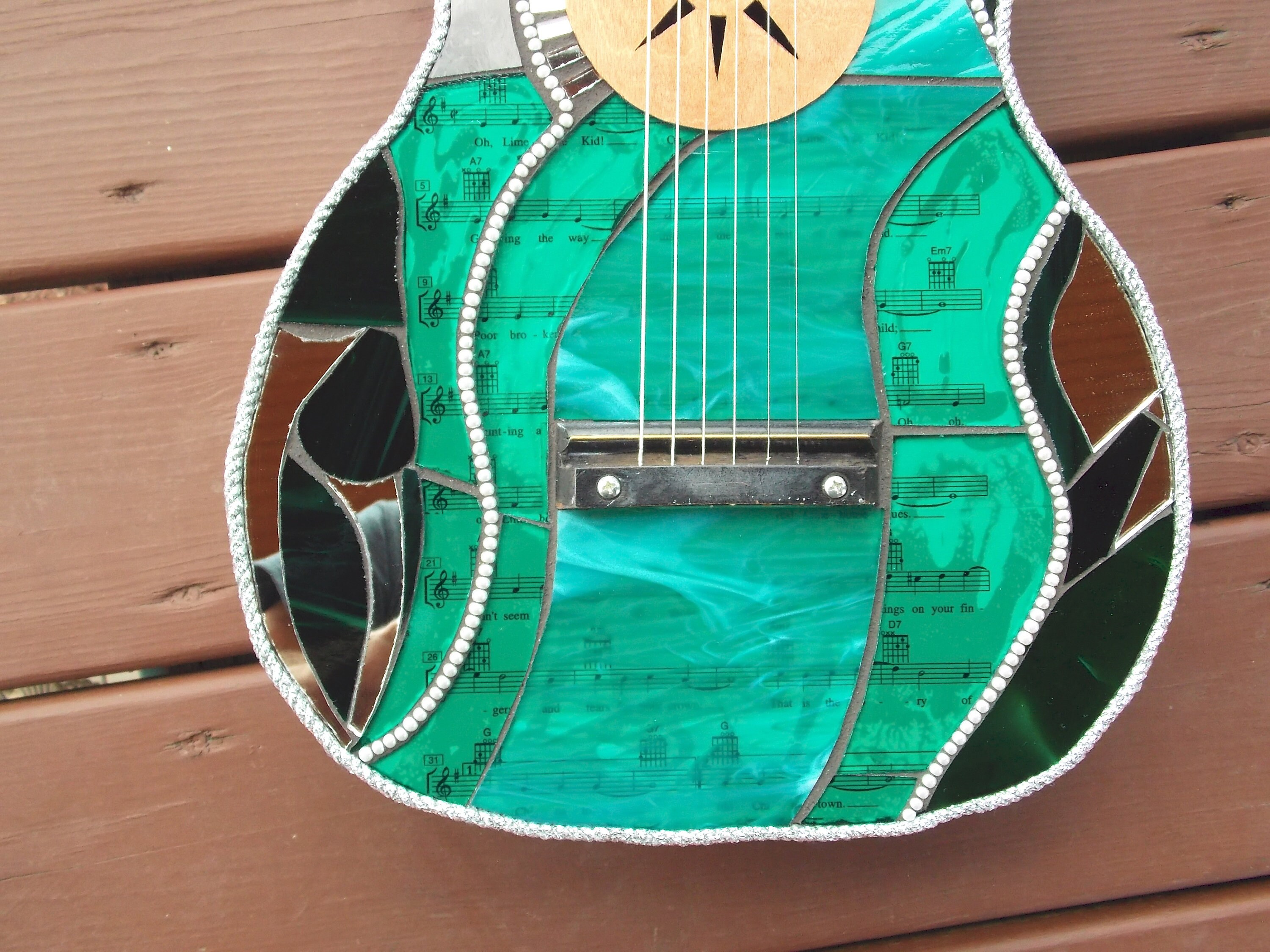 JUNIORS STRINGS Mosaic Guitar - Etsy