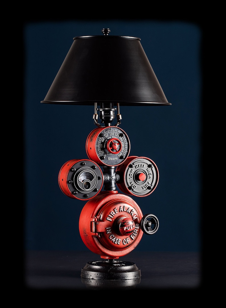 Firefighter Lamp Firefighter's Light Fireman's - Etsy