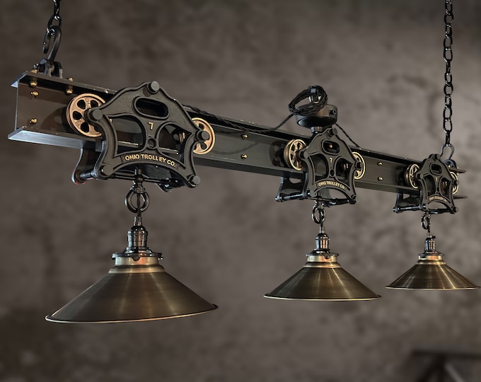 Industrial Rail Light Ceiling Light Pool Table Light Kitchen Island ...