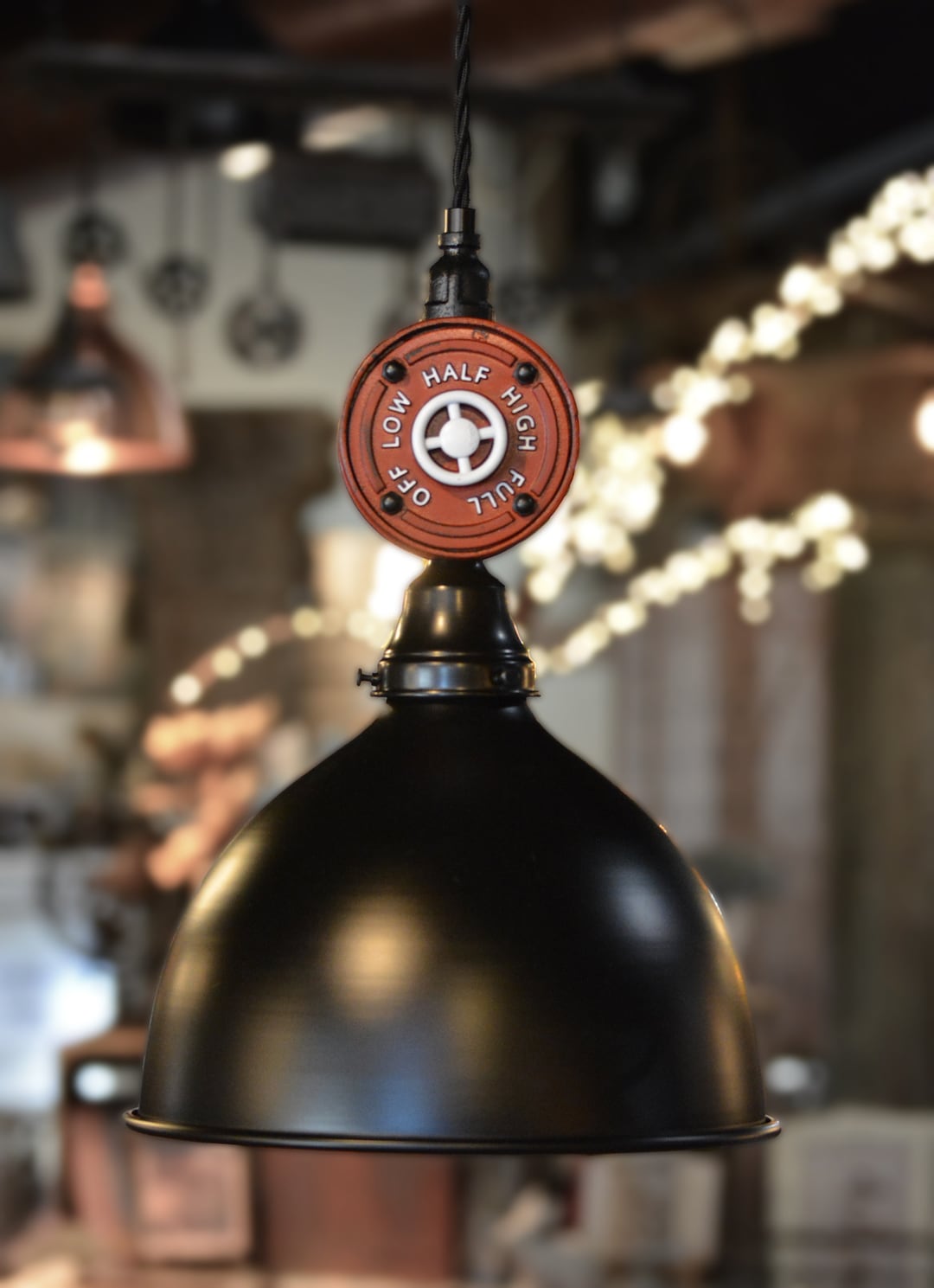 Pendant Lighting - Kitchen Light - Steampunk Light - Firehouse - Engine ...