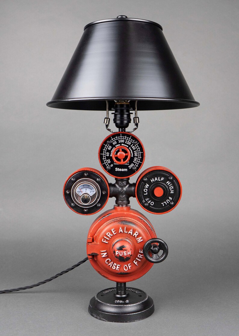Firefighter Lamp Firefighter's Light Fireman's - Etsy
