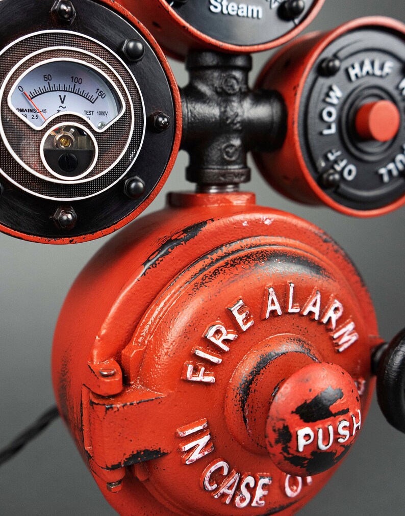 Firefighter Lamp Firefighter's Light Fireman's - Etsy