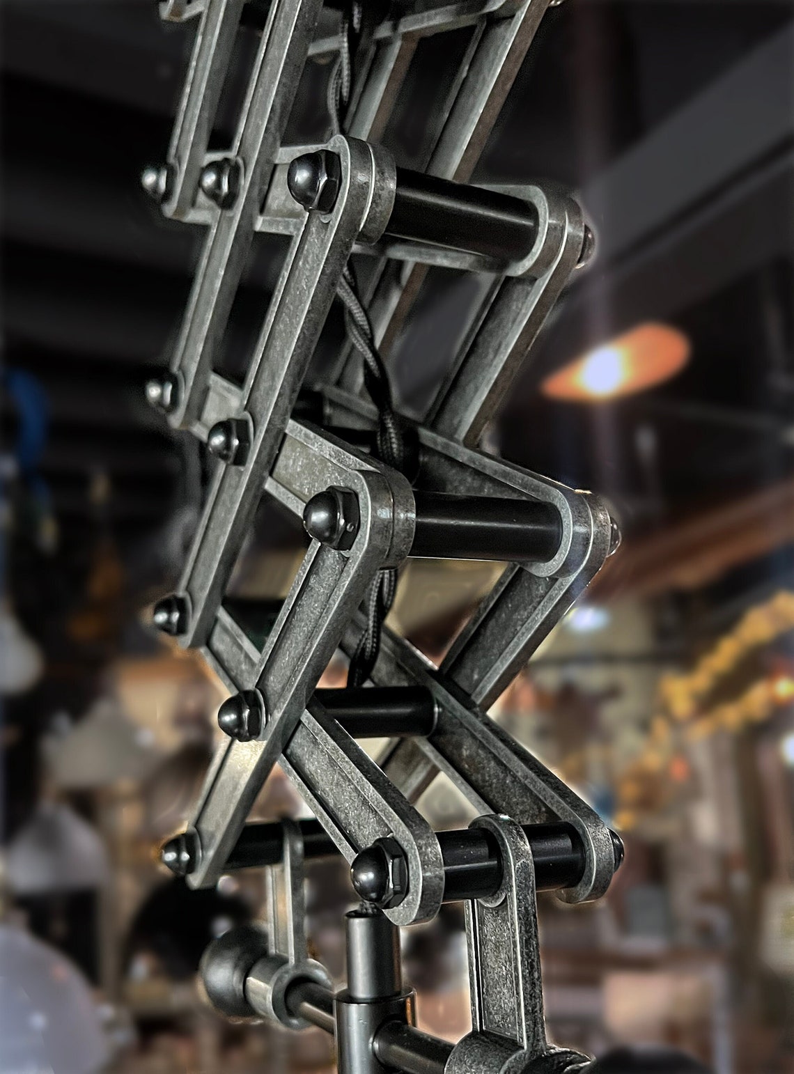 Accordion Light - Scissor Industrial Pendant - Kitchen Island - Scissor ...