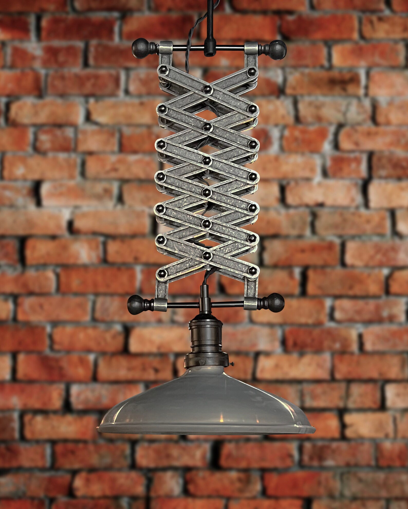 Scissor Light - Accordian Industrial Pendant - Kitchen Island - Scissor ...