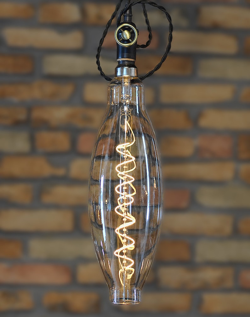 LED Edison Grand Pendant Light Bare Bulb Light Industrial - Etsy