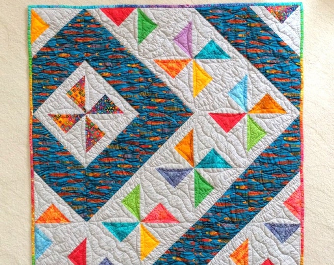 Pinwheels & Posies PDF Quilt Pattern - Etsy
