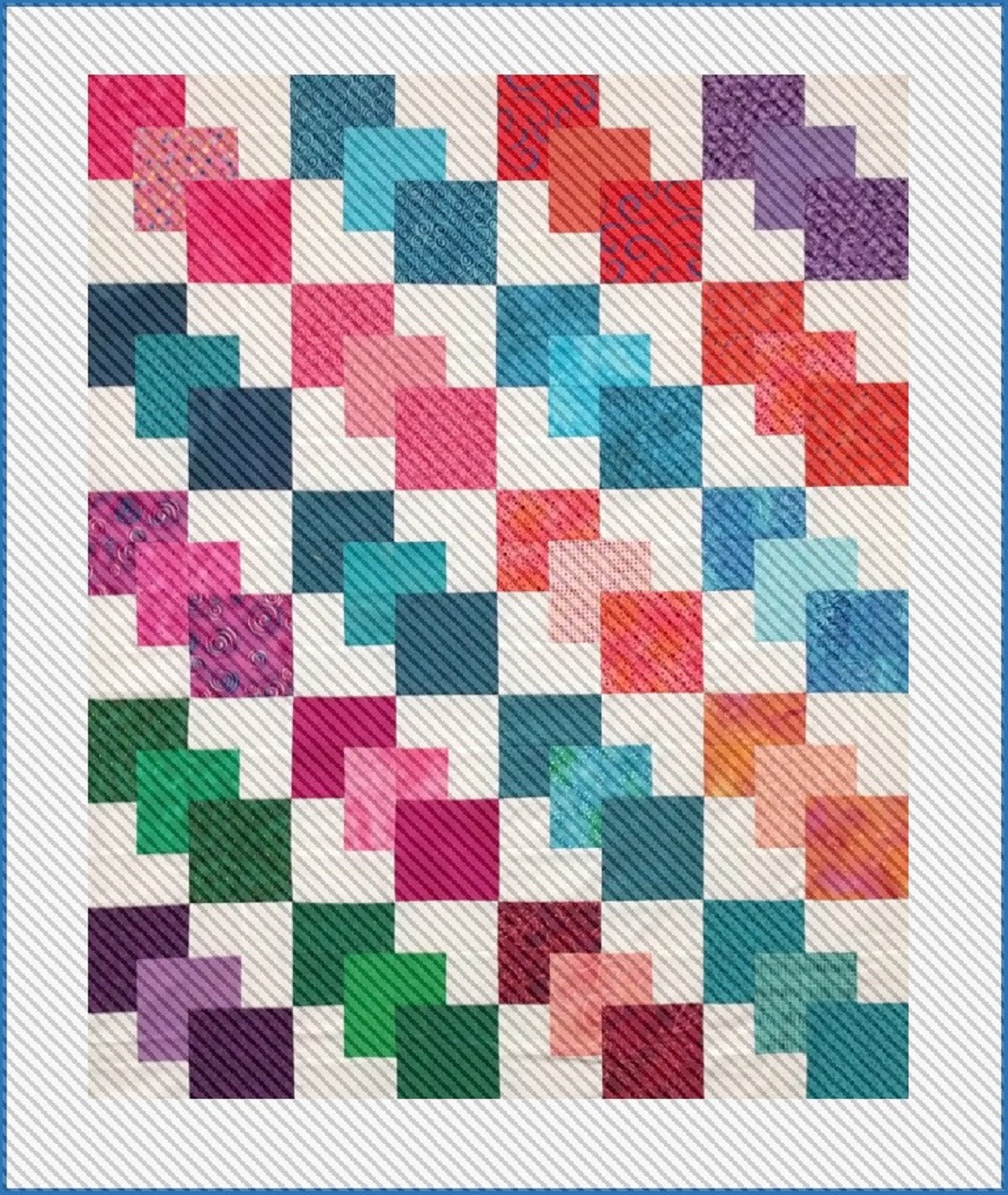 Floating Squares PDF Quilt Pattern - Etsy