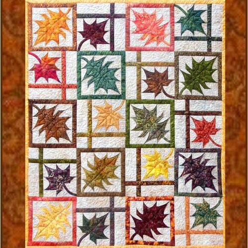 Fall Colours PDF Quilt Pattern in 3 Sizes - Etsy