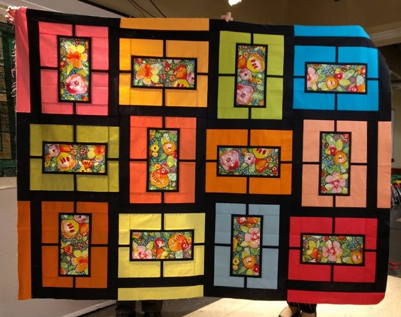 Garden Tiles PDF Quilt Pattern in 5 Sizes - Etsy