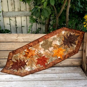 Falling Leaves Table Runner & Placemats PDF Quilt Pattern - Etsy
