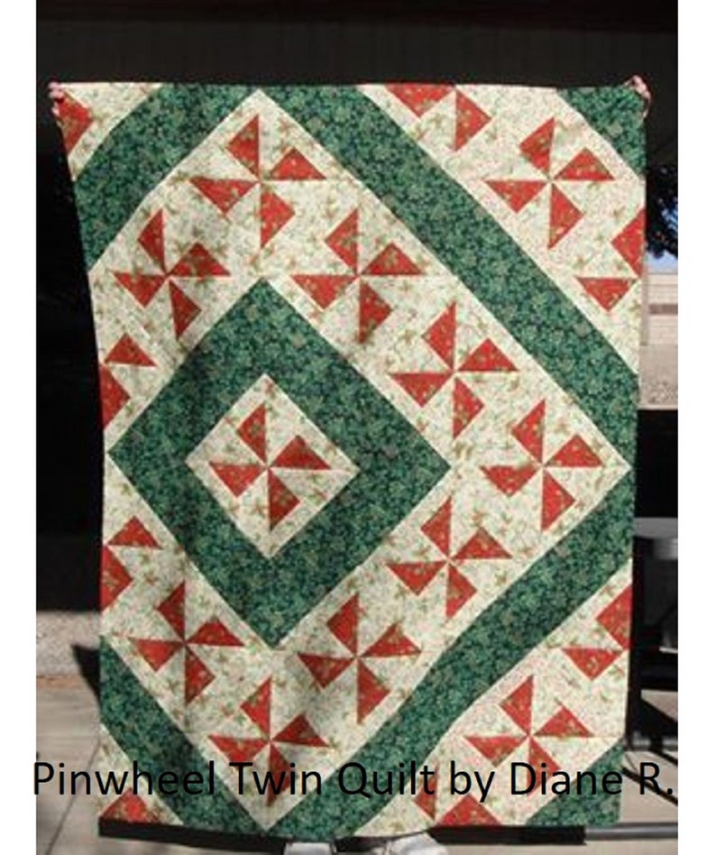 Pinwheels & Posies PDF Quilt Pattern - Etsy