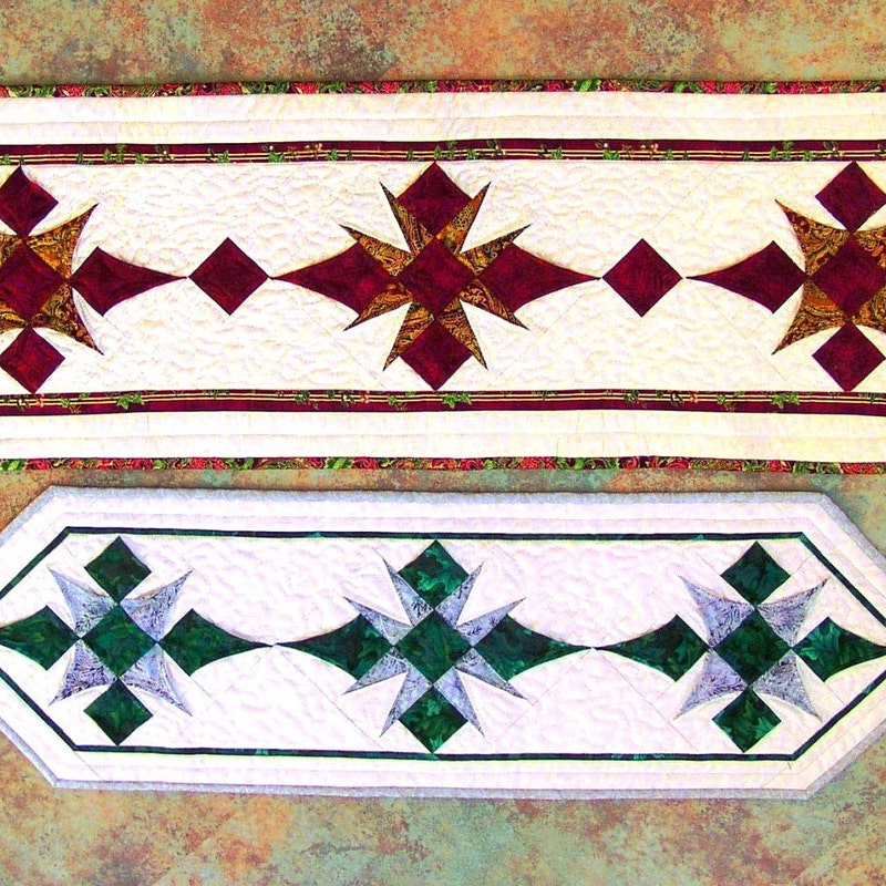 Cathedral Windows Table Runners - Etsy