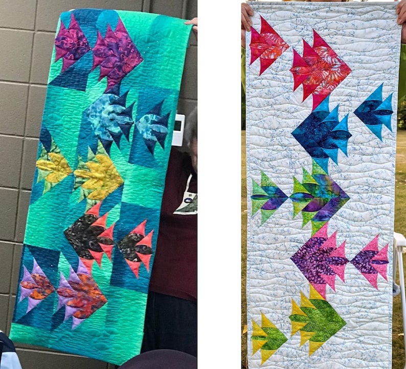 One Fish Two Fish PDF Quilt Pattern - Etsy