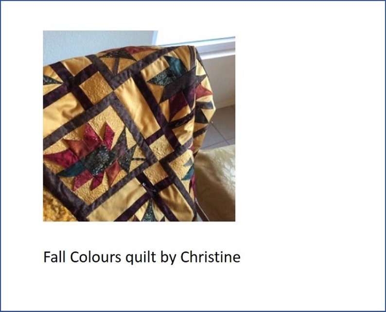 Fall Colours PDF Quilt Pattern in 3 Sizes - Etsy