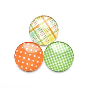 Glass Magnets Refrigerator Magnets Cute Magnets Orange Magnets Green ...