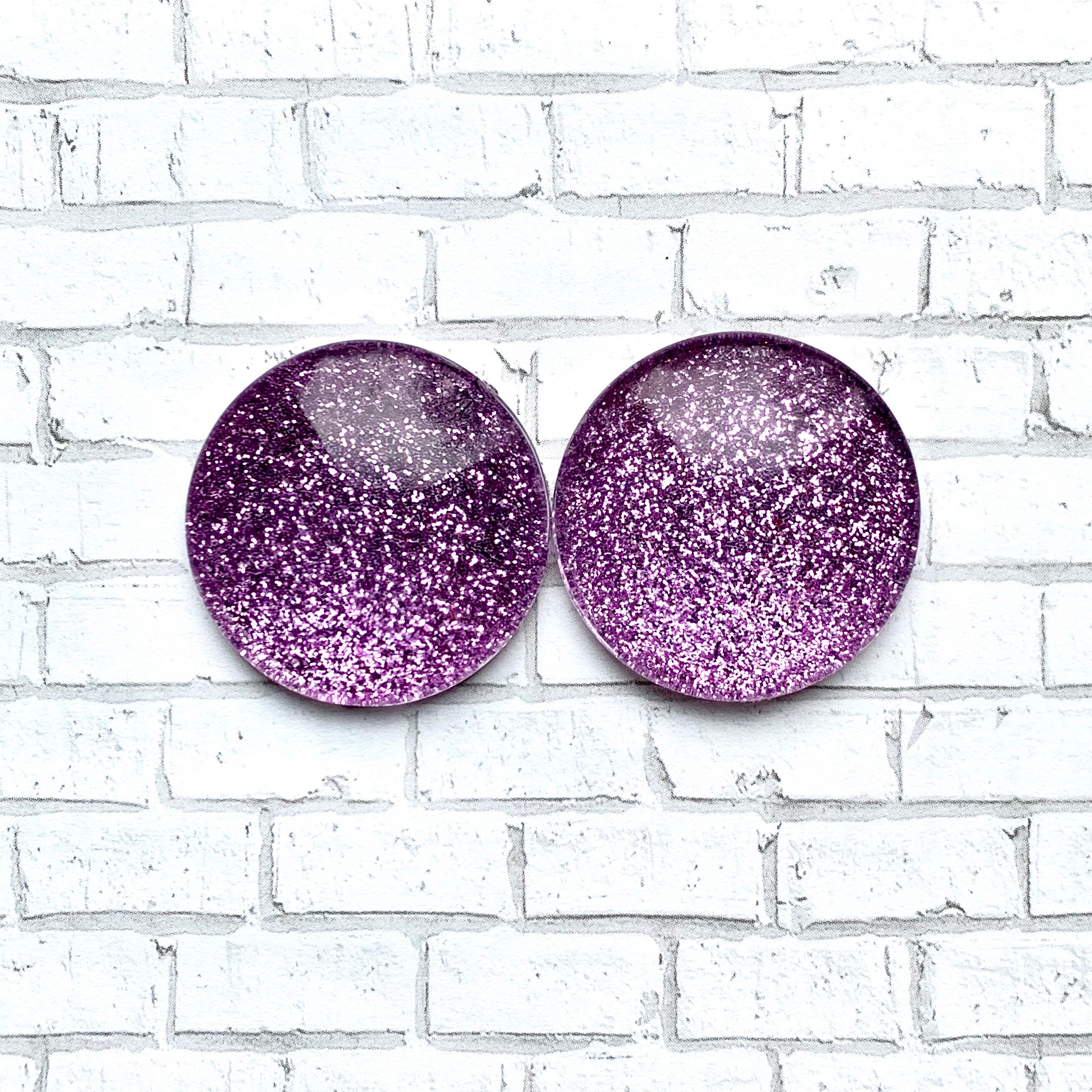 Glass Magnets Glitter Magnets Purple Magnets Purple - Etsy