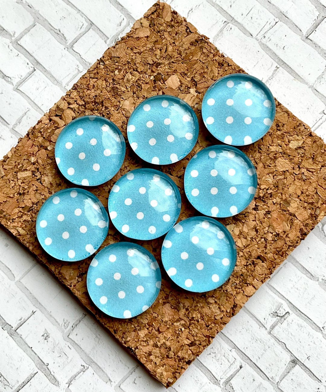 Glass Push Pins- Blue Push Pins - Push Pins - Office Accessories ...