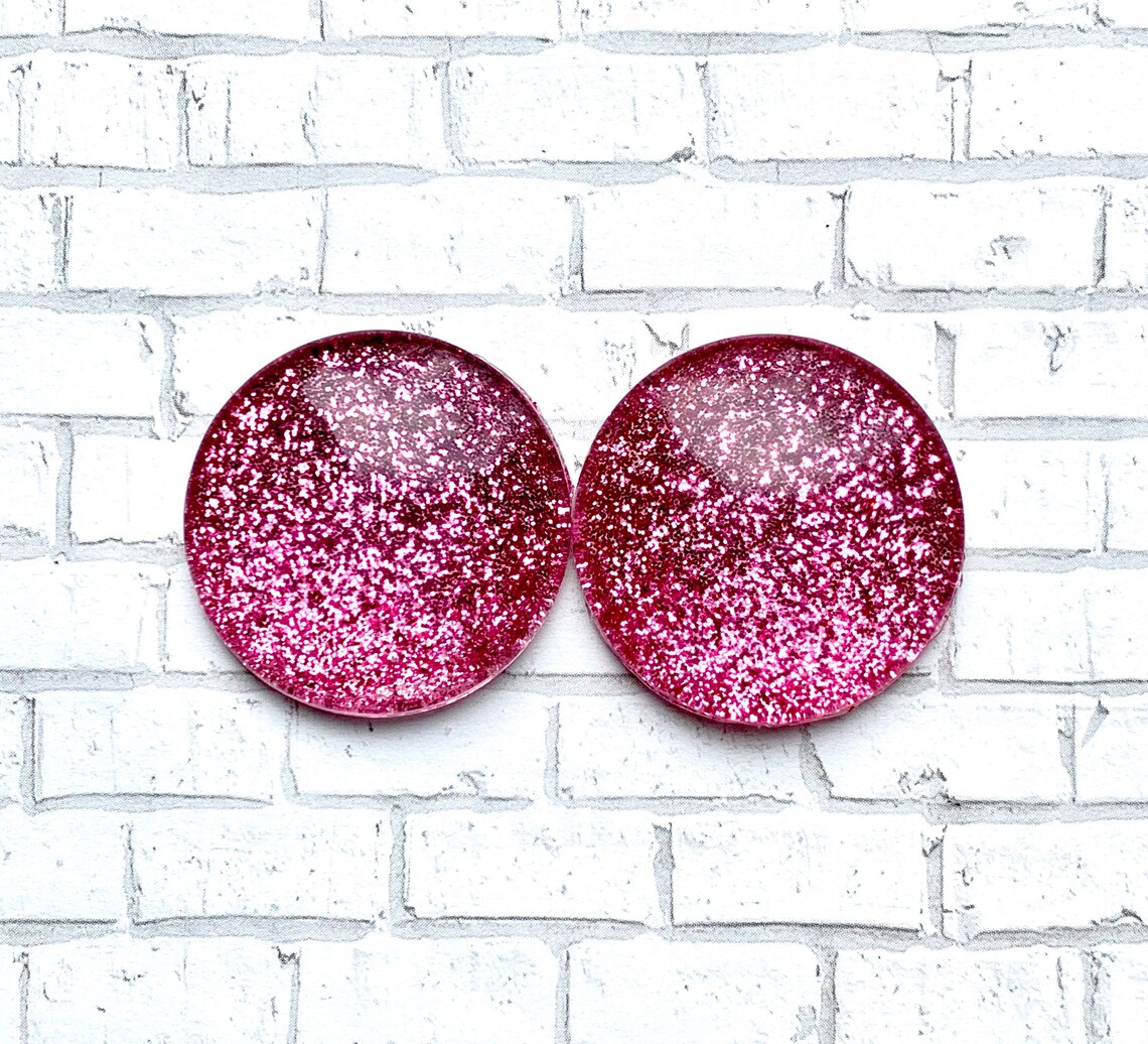 Glass Magnets Glitter Magnets Pink Magnets Pink Decor - Etsy