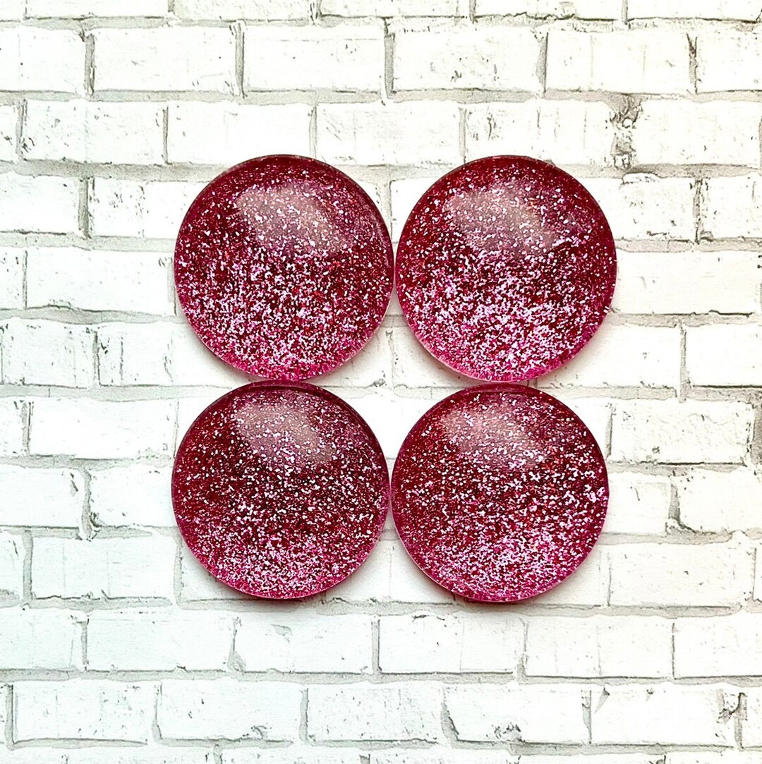 Pink Glitter Magnets, Sparkle Magnets, Magnet Boards, Small Gifts - Etsy