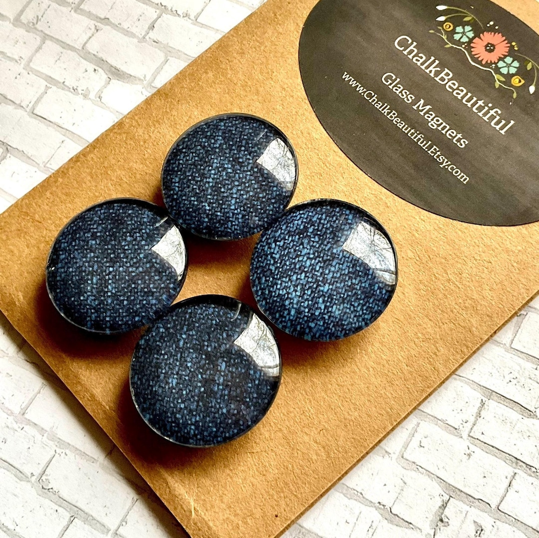 Blue Refrigerator Magnets, Blue Denim, Inexpensive Gifts, Small Gifts ...
