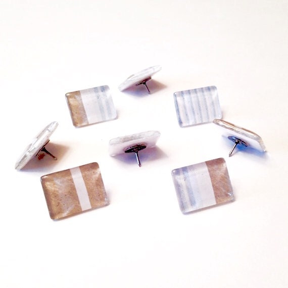 Glass Push Pins Pretty Push Pins Blue Push Pins Cork - Etsy