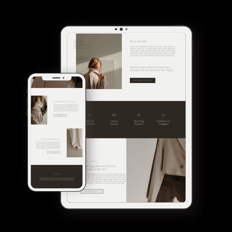 The Rise Template™ | Luxury Showit Website Template for Service ...