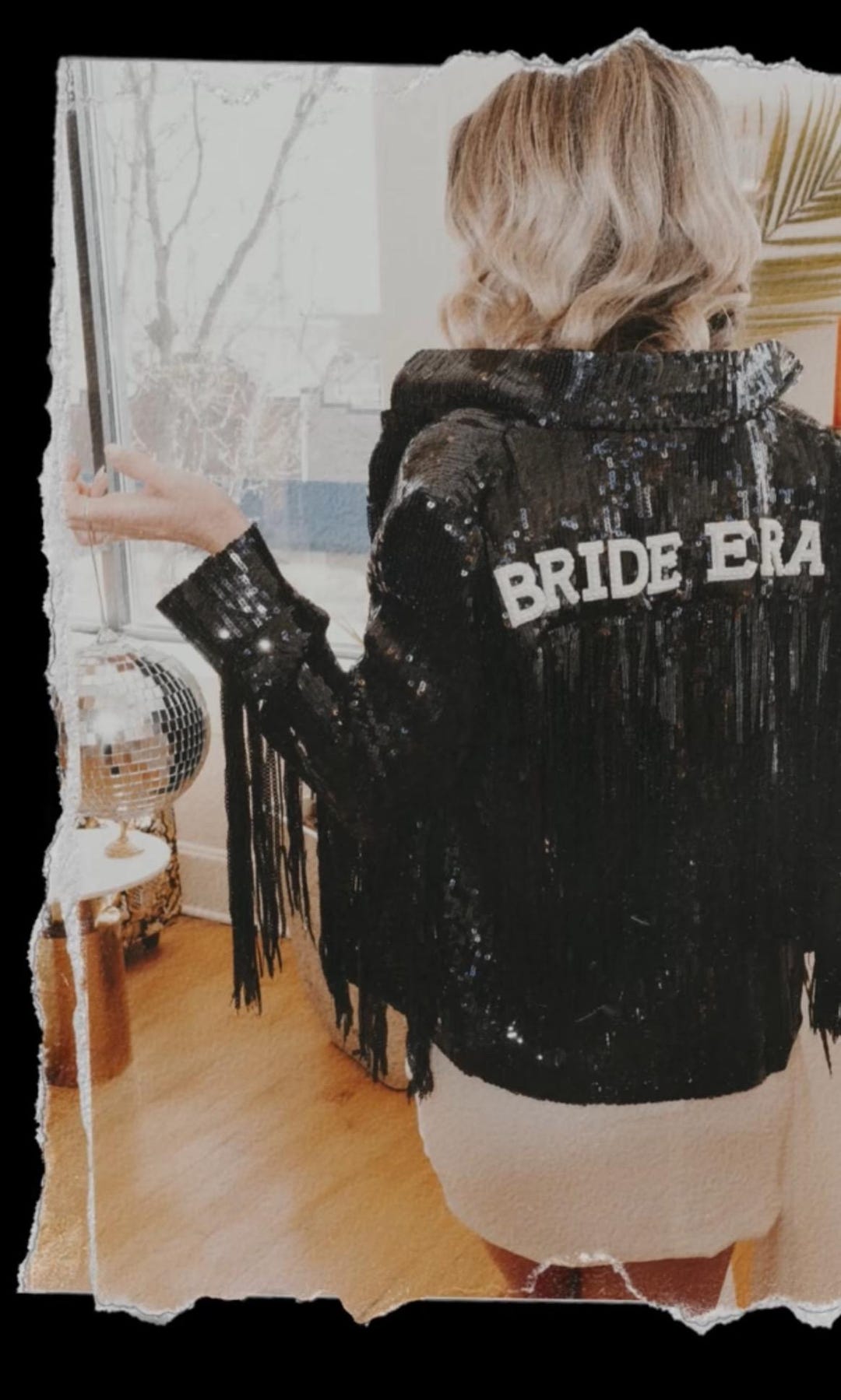 Bride Era Fringe Sequin Jacket - Etsy