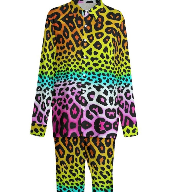 Silk Leopard Pajamas - Etsy