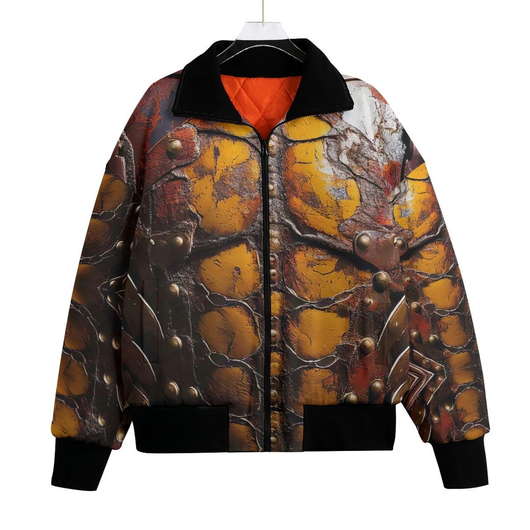 Gladiator Armor Jacket, Dystopian Warrior Bomber Jacket, Quilted Coat ...