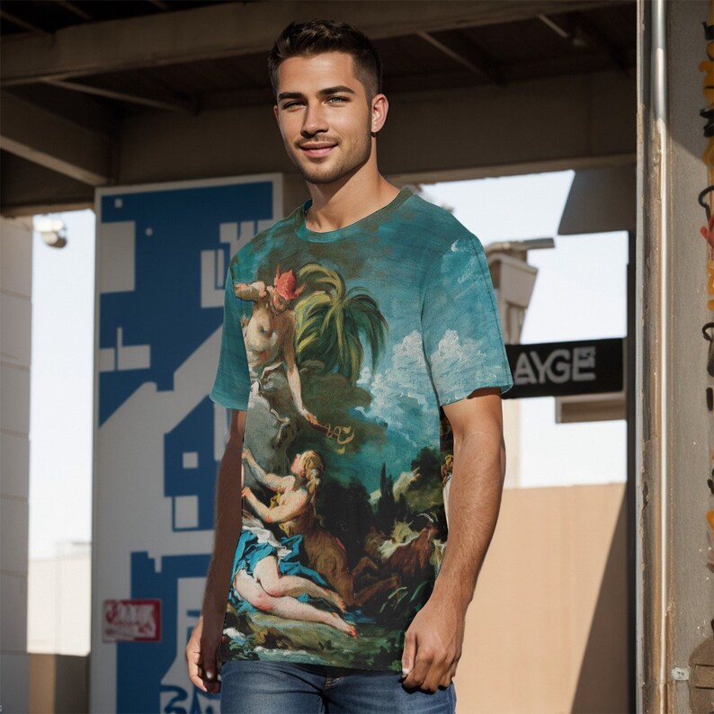 Bacchus Boucher Cotton T-shirt Streetwear Cotton Tee Shirt Gift Mens ...