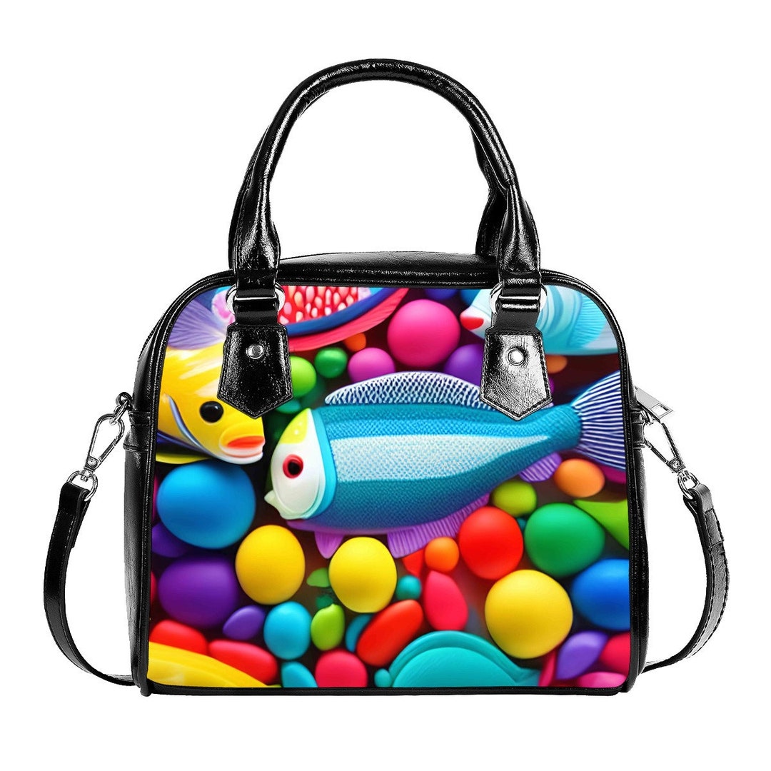 Fish Satchel, Plastic Fish Pocketbook ,colorful Shoulder Bag,novelty ...