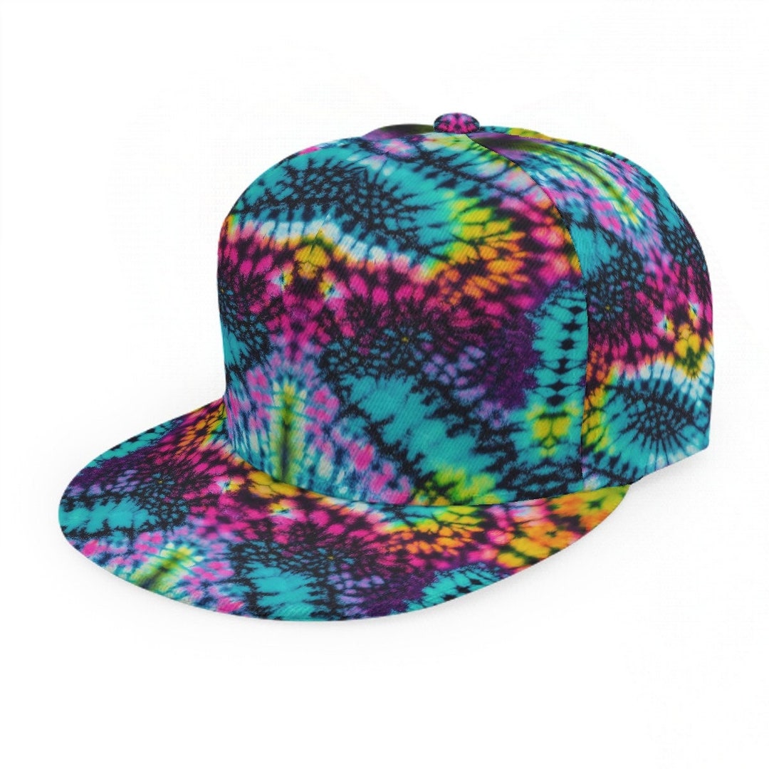 Psychedelic Hat, Trippy Tie Dye, Kaleidoscope Baseball Cap Trucker Hip ...