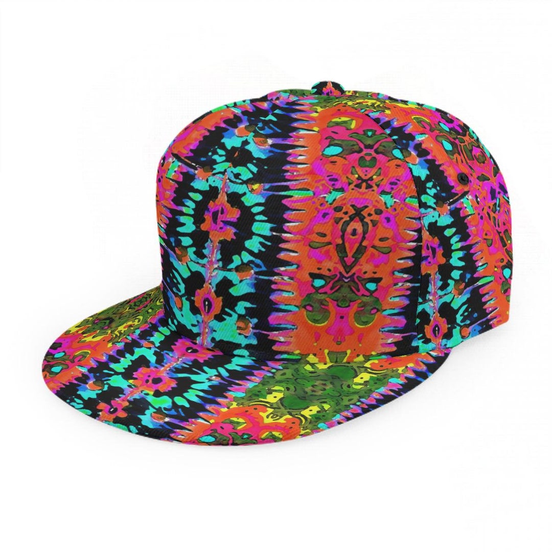 Psychedelic Trippy Hat Tie Dye Cap Hot Pink Blue Baseball Trucker Hip ...