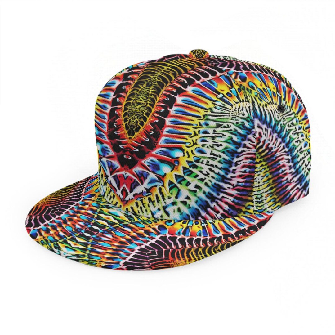 Psychedelic Trippy Hat Tie Dye Cap Kaleidoscope Baseball Cap Trucker ...