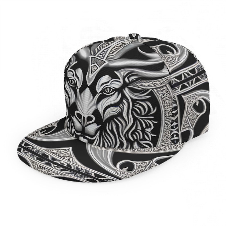 Silver Baphomet Ram Baseball Cap Trucker Hip Hop Rave Dj MC Hat Unisex ...
