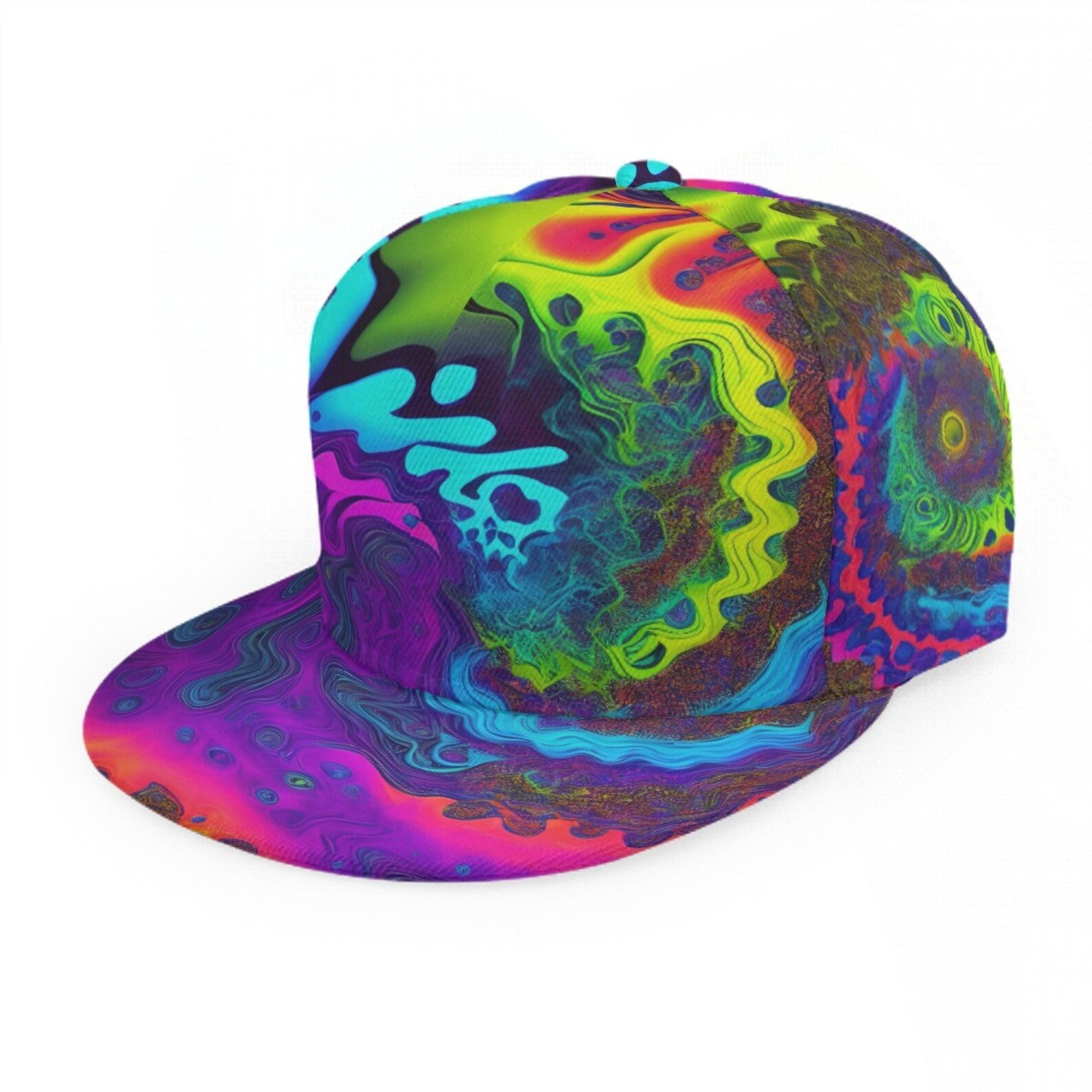 Psychedelic Trippy Cap,marbleized Hat,graffiti Baseball Cap Trucker Hip ...