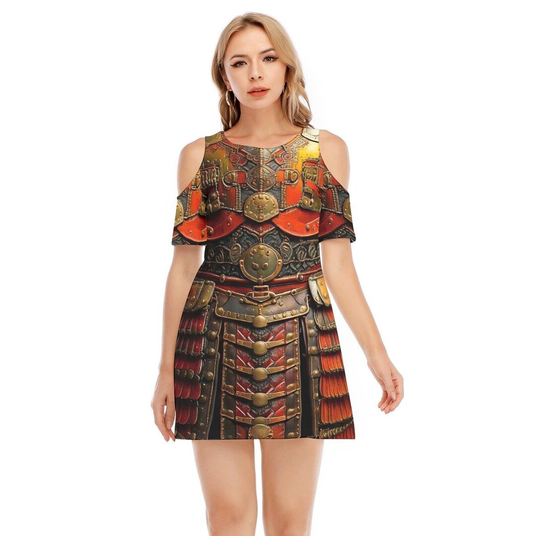 Medieval Warrior Armor Dress Cotton Gladiator Mini Burning Man ...