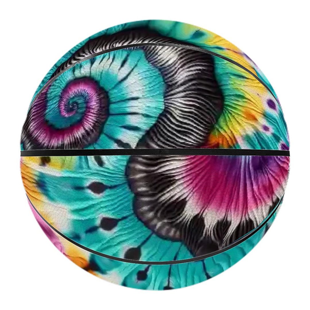 Trippy Tie Dye Novelty Basketball, Fun Indoor/outdoor Sports Ball, Cool ...