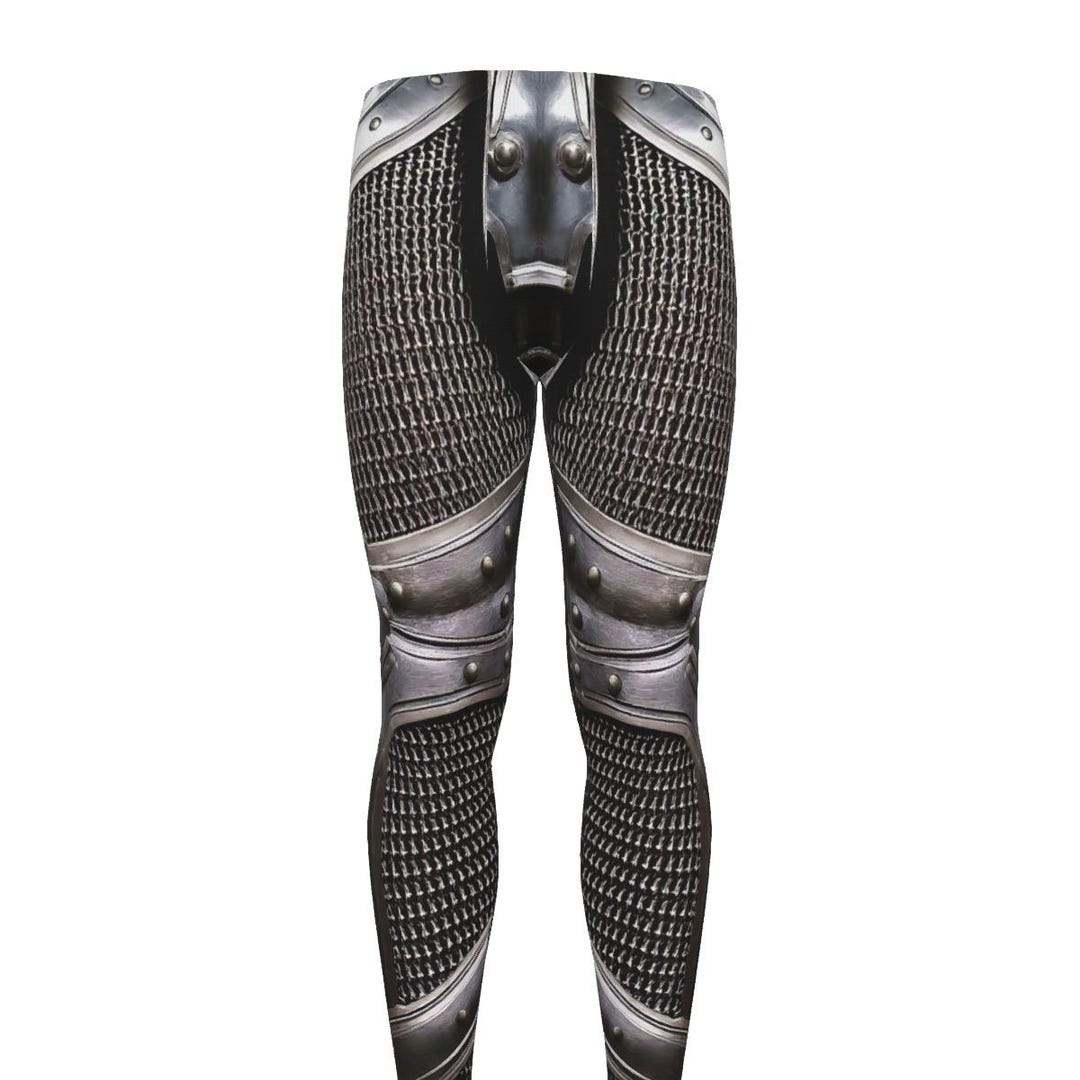 Gladiator Mens Leggings, Exoskeleton Armor, Workout Pants, Chainmaille ...