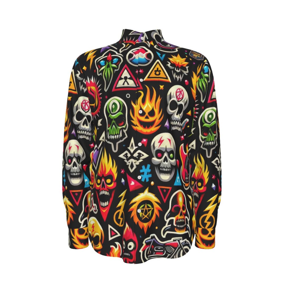 Secret Symbol Mens Cotton Shirt, Long Sleeve Button Up, Show Stopper ...