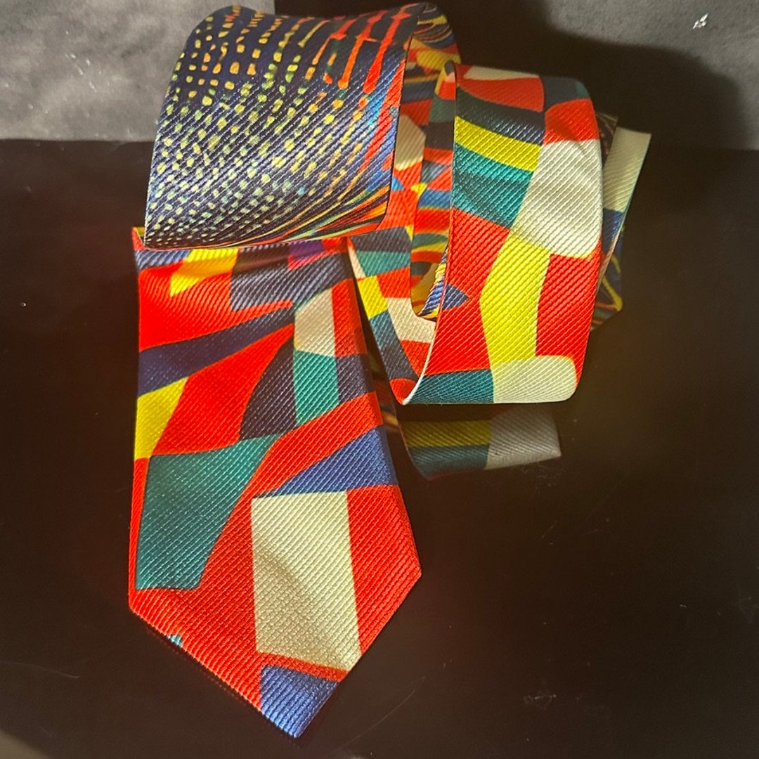 Optical Art Tie Retro Mod Man's Tie Necktie Neckwear Gift for Him, Gift ...