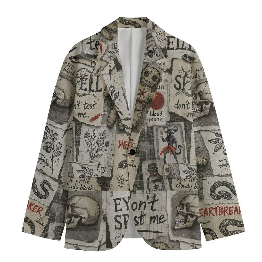 Voodoo Mens Sports Coat Blazer Suit Jacket Stage Magic Spell Dj Mc ...